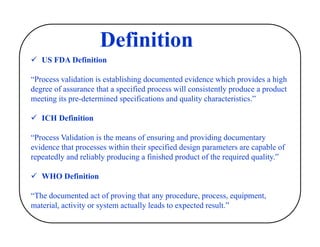 Pharmaceutical process validation (PV) | PDF | Manufacturing Industry ...