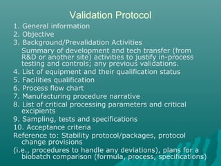 P rocess validation 1 | PPT