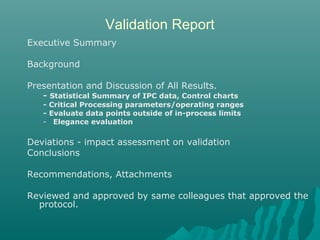 P rocess validation 1 | PPT