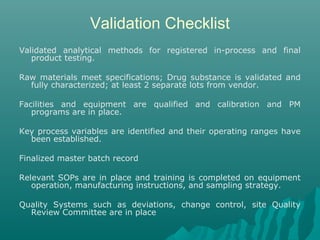 P rocess validation 1 | PPT