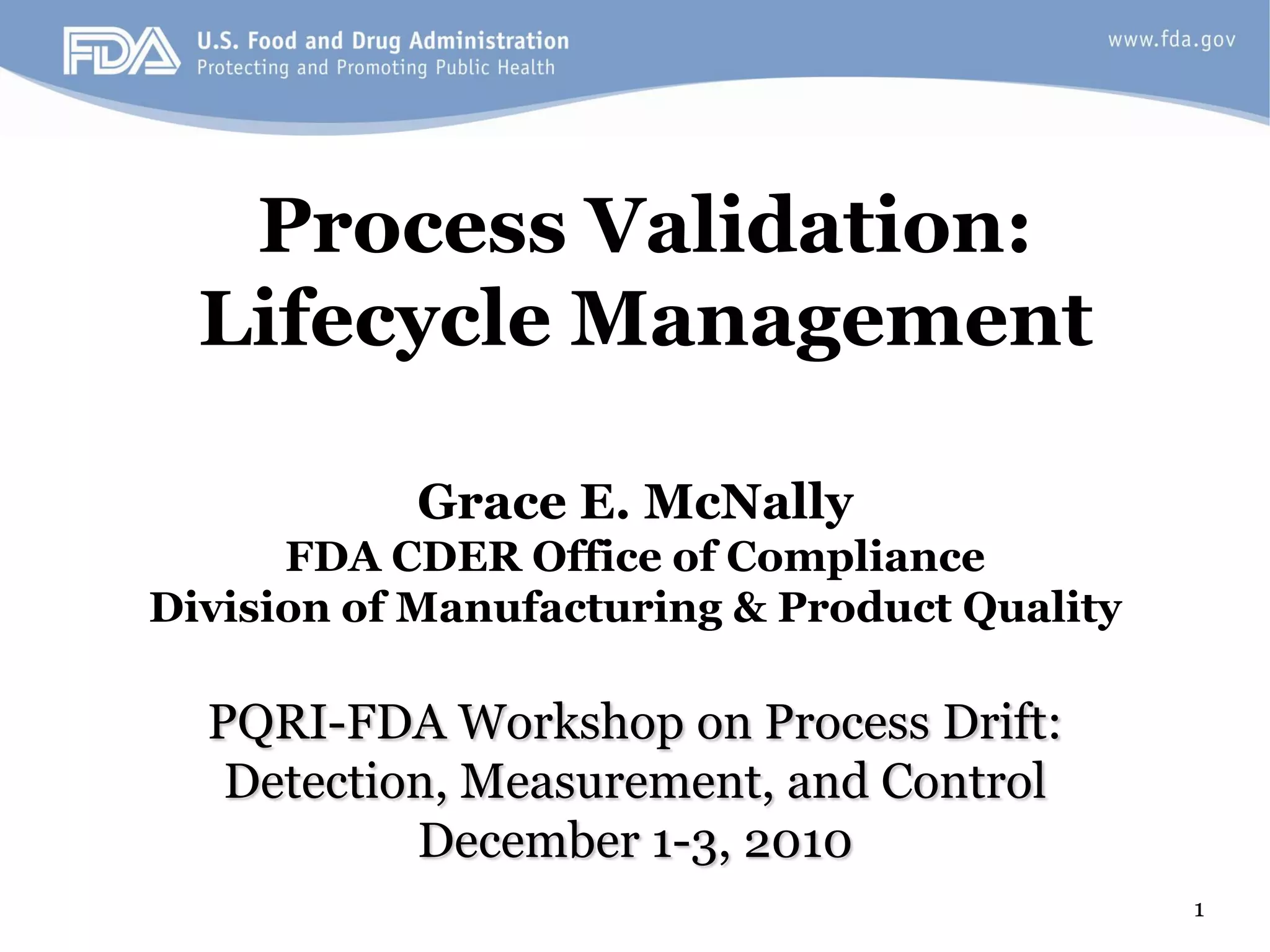 Process validation fda | PDF