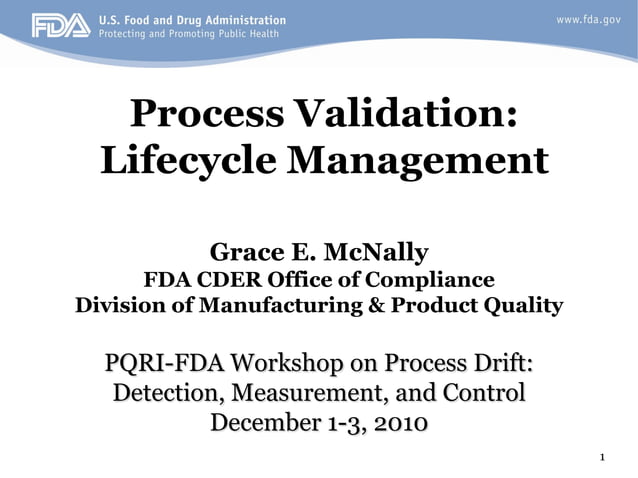 Process validation fda | PDF