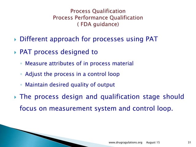 Process Validation for Beginners - FDA - EMA Approach | PPTX