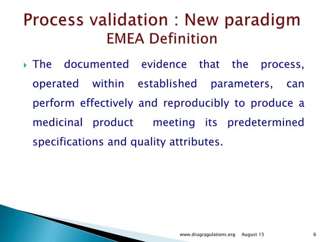 Process Validation for Beginners - FDA - EMA Approach | PPTX