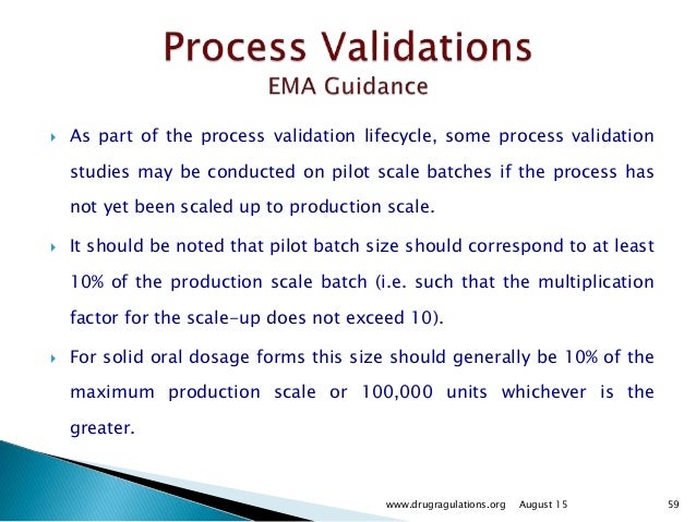 Process Validation for Beginners - FDA - EMA Approach