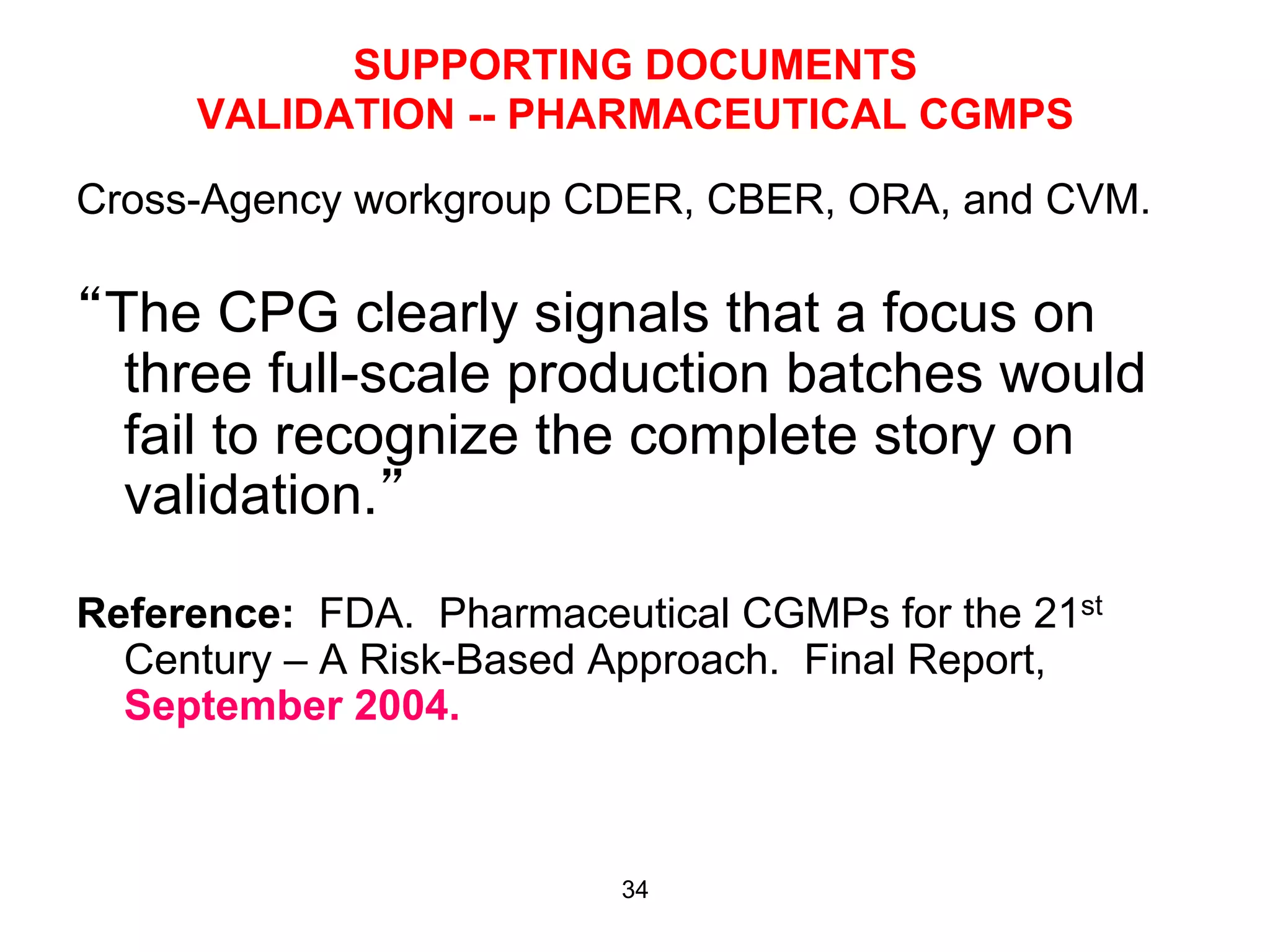 Process Validation Guidances FDA and Global | PDF | Pharmaceutical ...