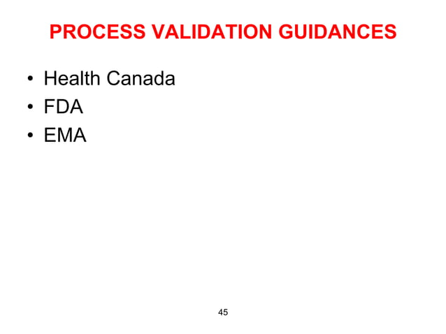 Process Validation Guidances FDA and Global | PDF | Pharmaceutical ...