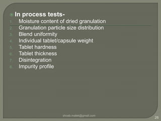 Process validation of oral solid dosage form (tablet) | PPTX