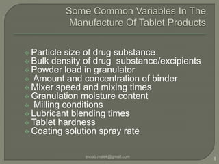 Process validation of oral solid dosage form (tablet) | PPTX