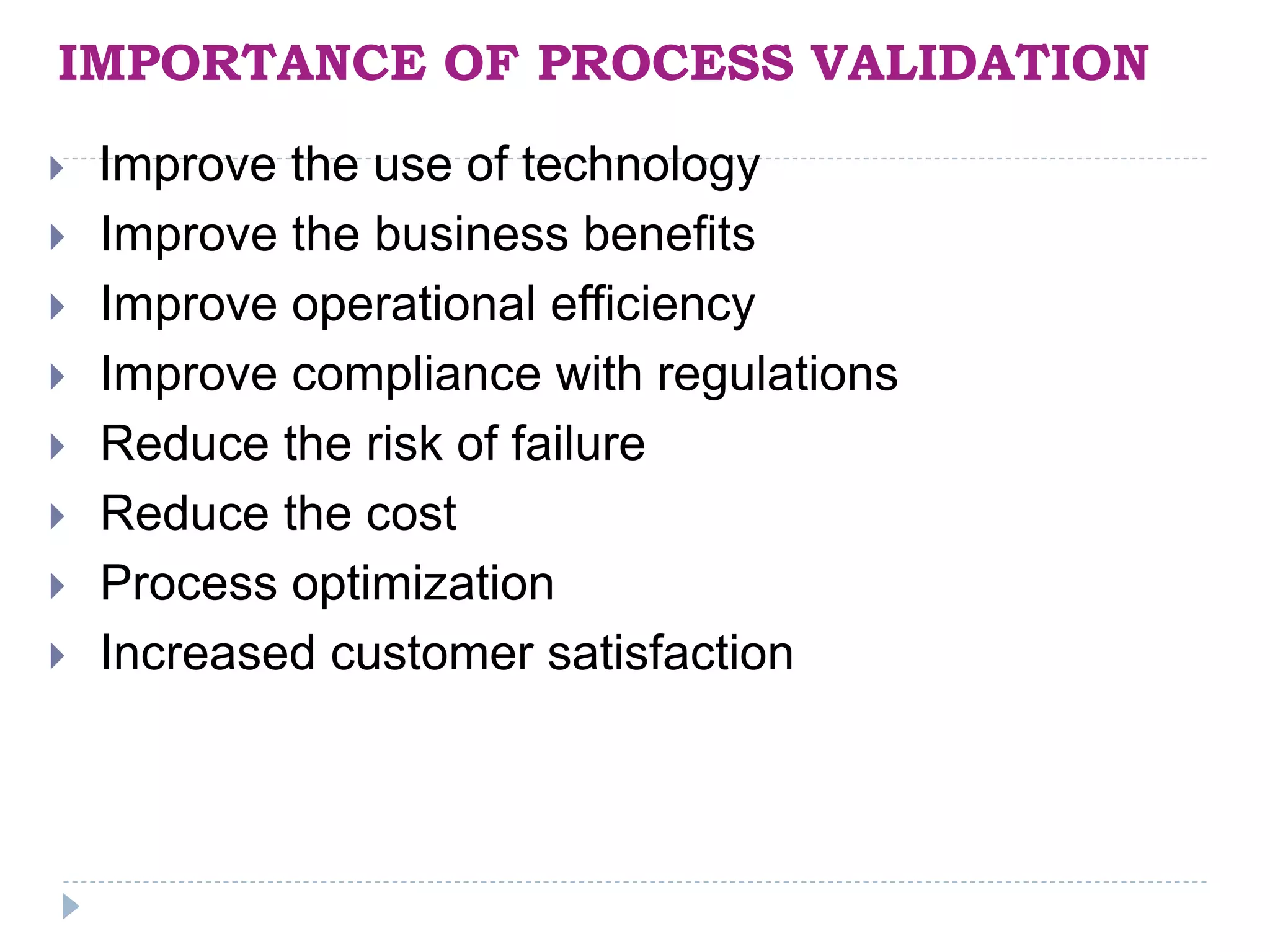 Process validation ppt. | PPTX