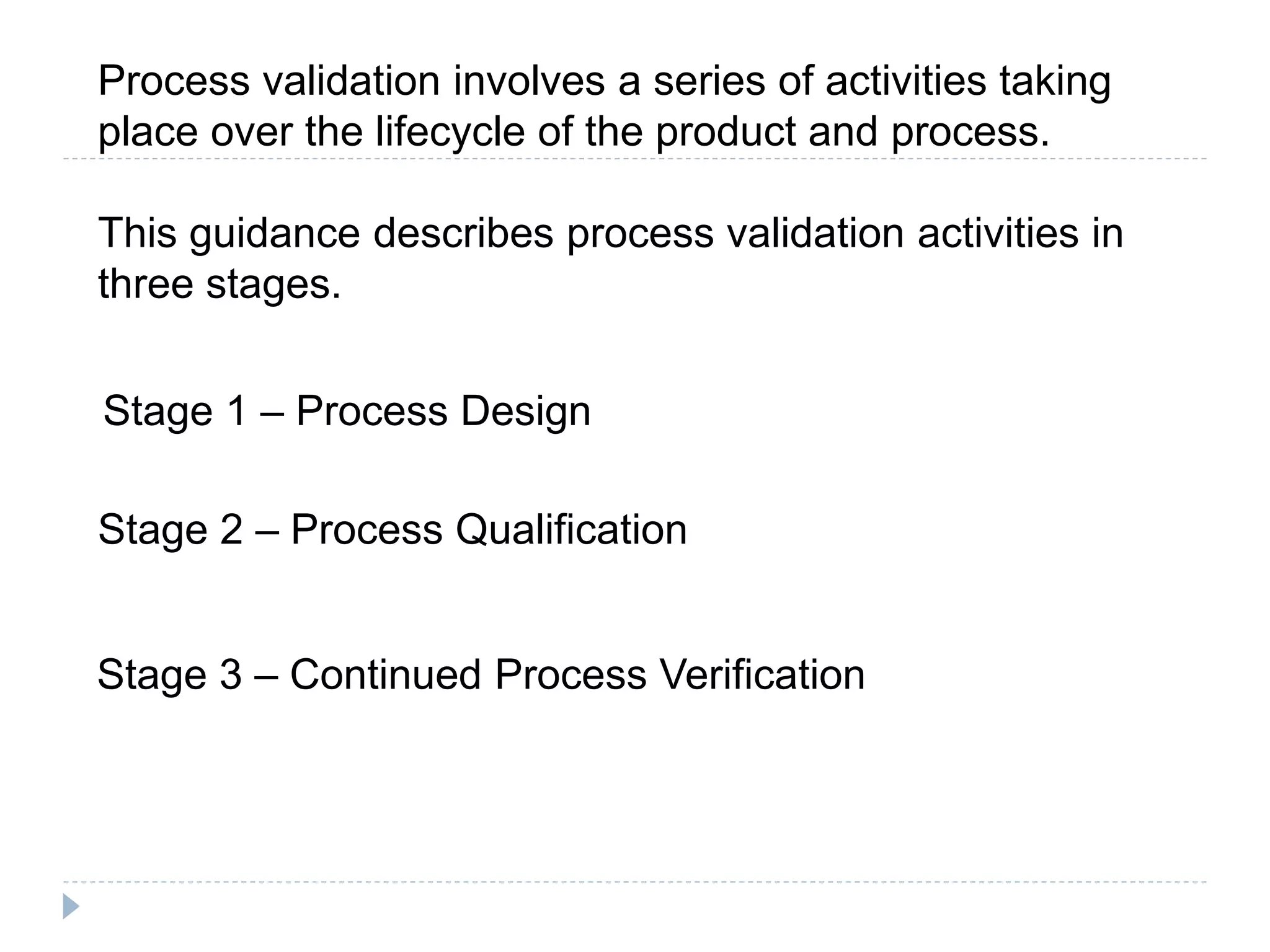 Process validation ppt. | PPTX