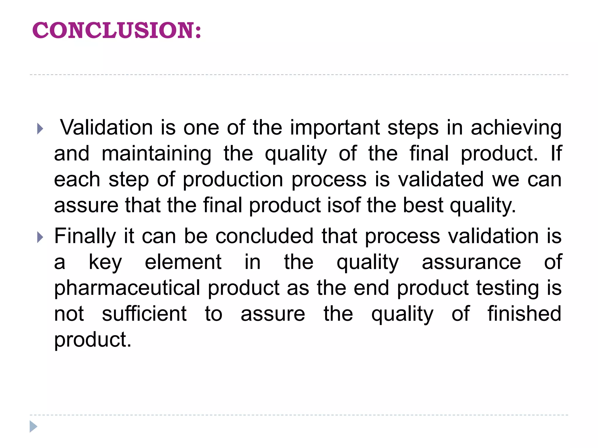 Process validation ppt. | PPTX
