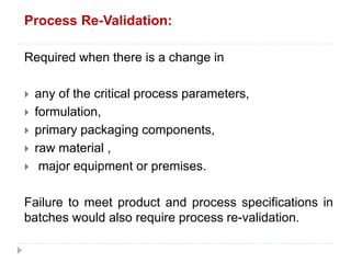Process validation ppt. | PPTX