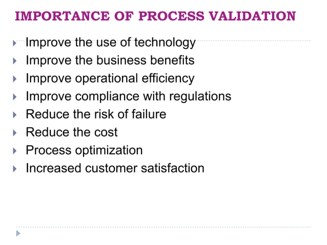 Process validation ppt. | PPTX | Computer Software and Applications ...