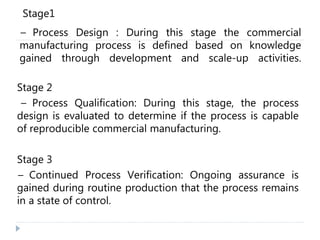 Process validation ppt. | PPTX