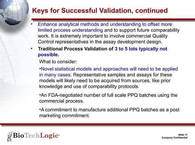 Process Validation & Regulatory Strategies for Fast-track and ...