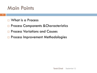 Process variation and continuous improvements | PPTX