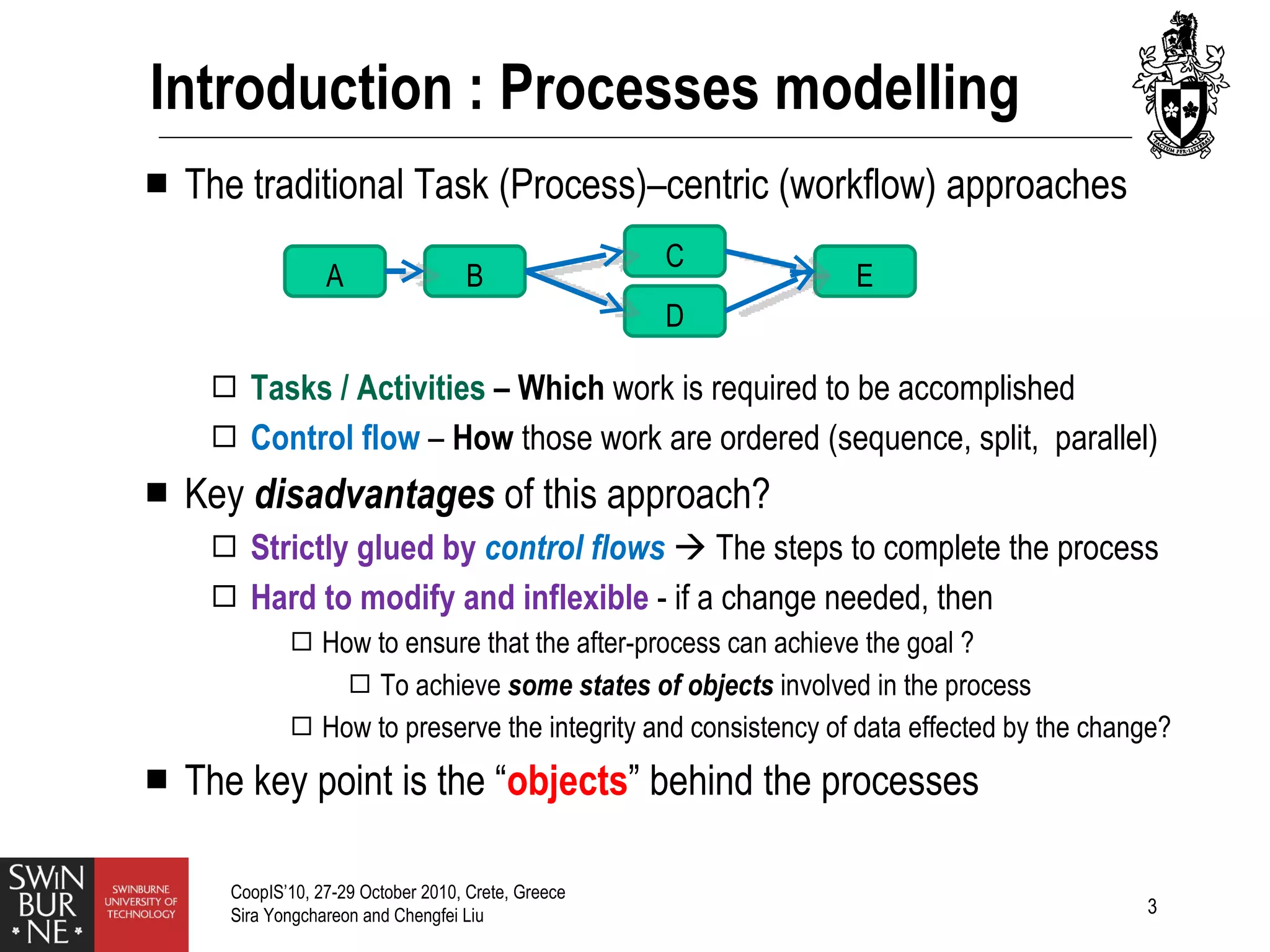 Process view framework for artifact centric business processes | PPT
