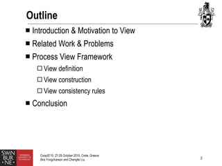 Process view framework for artifact centric business processes | PPT