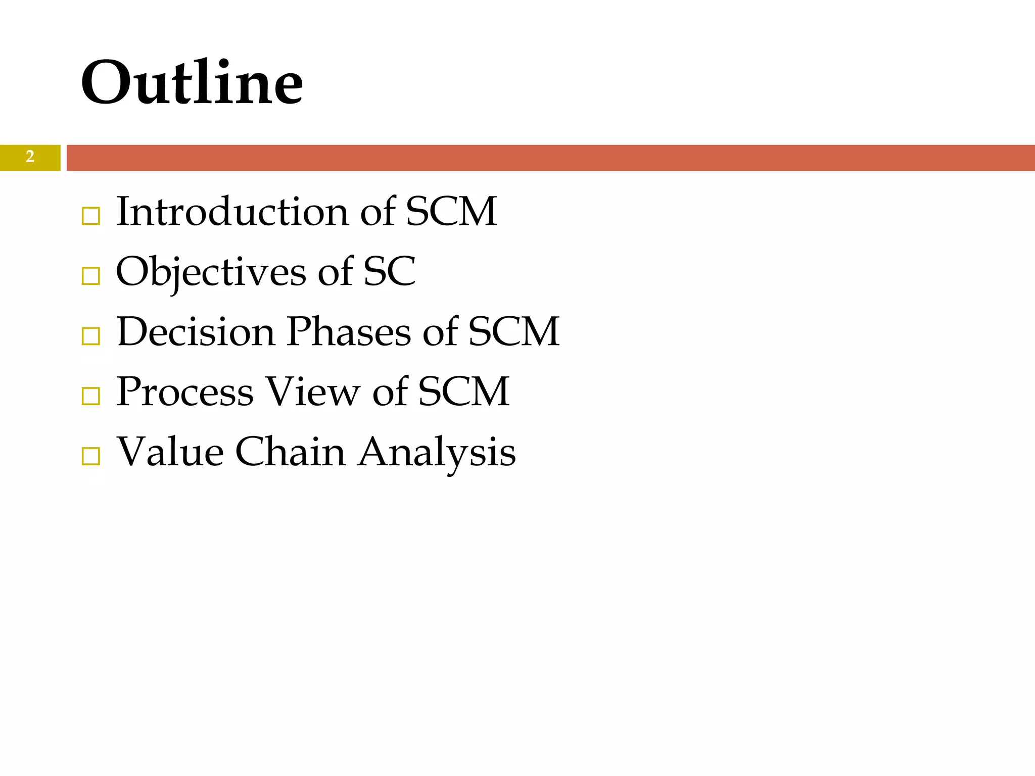 Process view of scm & value chain analysis | PPTX