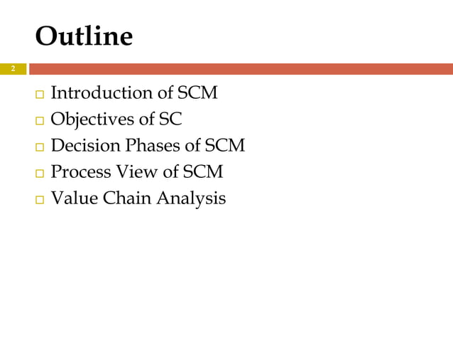 Process view of scm & value chain analysis | PPTX