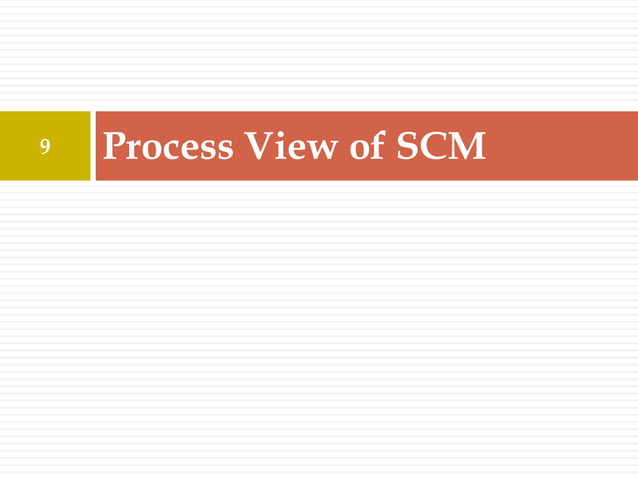 Process view of scm & value chain analysis | PPTX