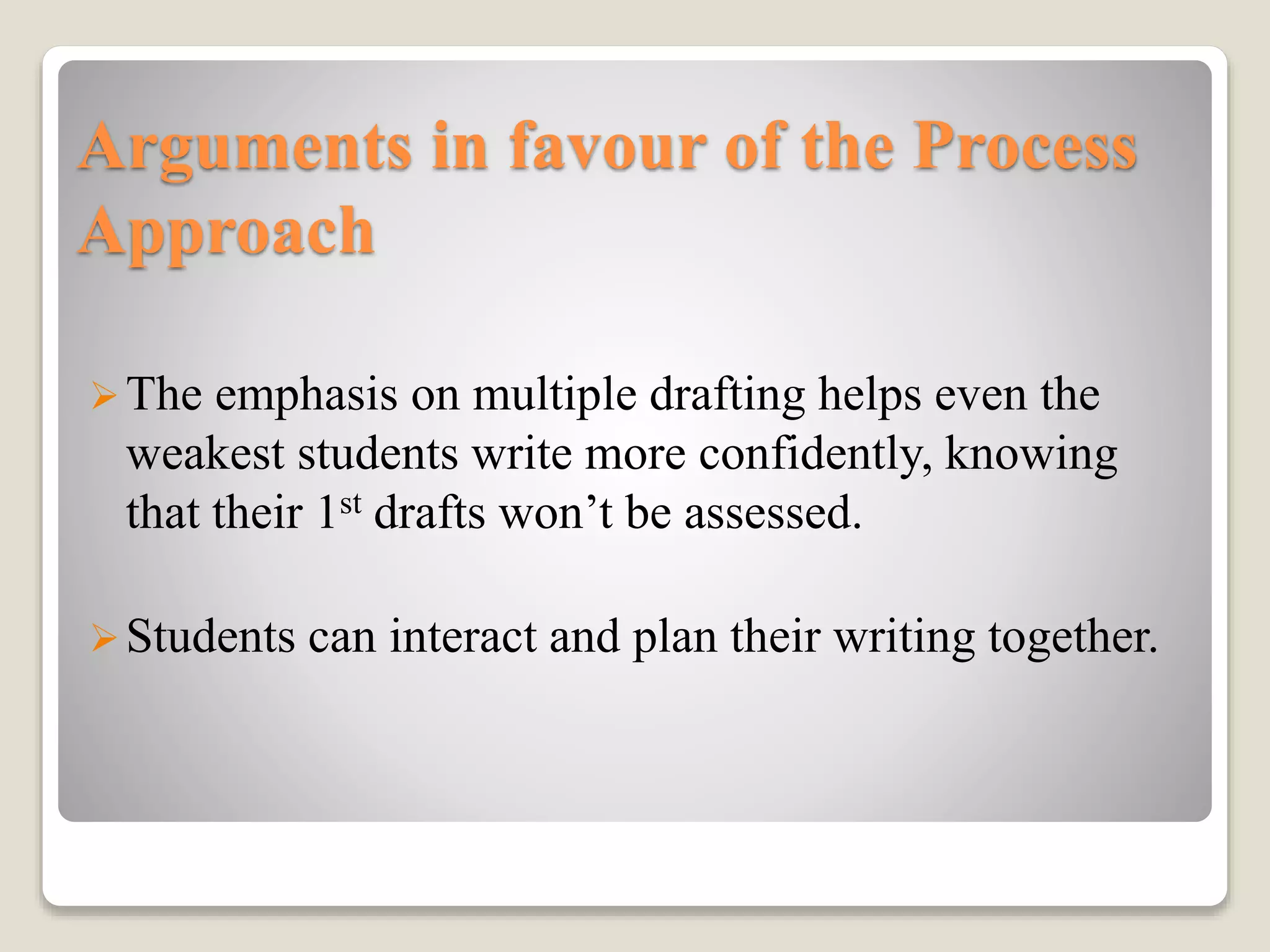 Process Versus Product Approach | PPTX