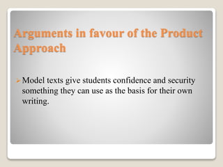 Process Versus Product Approach | PPTX