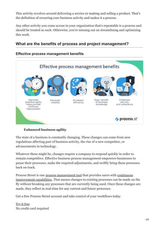 Process vs Project: What’s the Difference and Which is the Best? | PDF