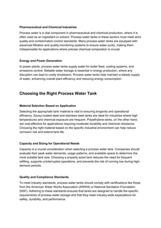 Process Water Tanks_ Essential Benefits, Applications, and Selection ...