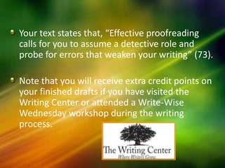 Process writing revision and editing.cccti | PPTX