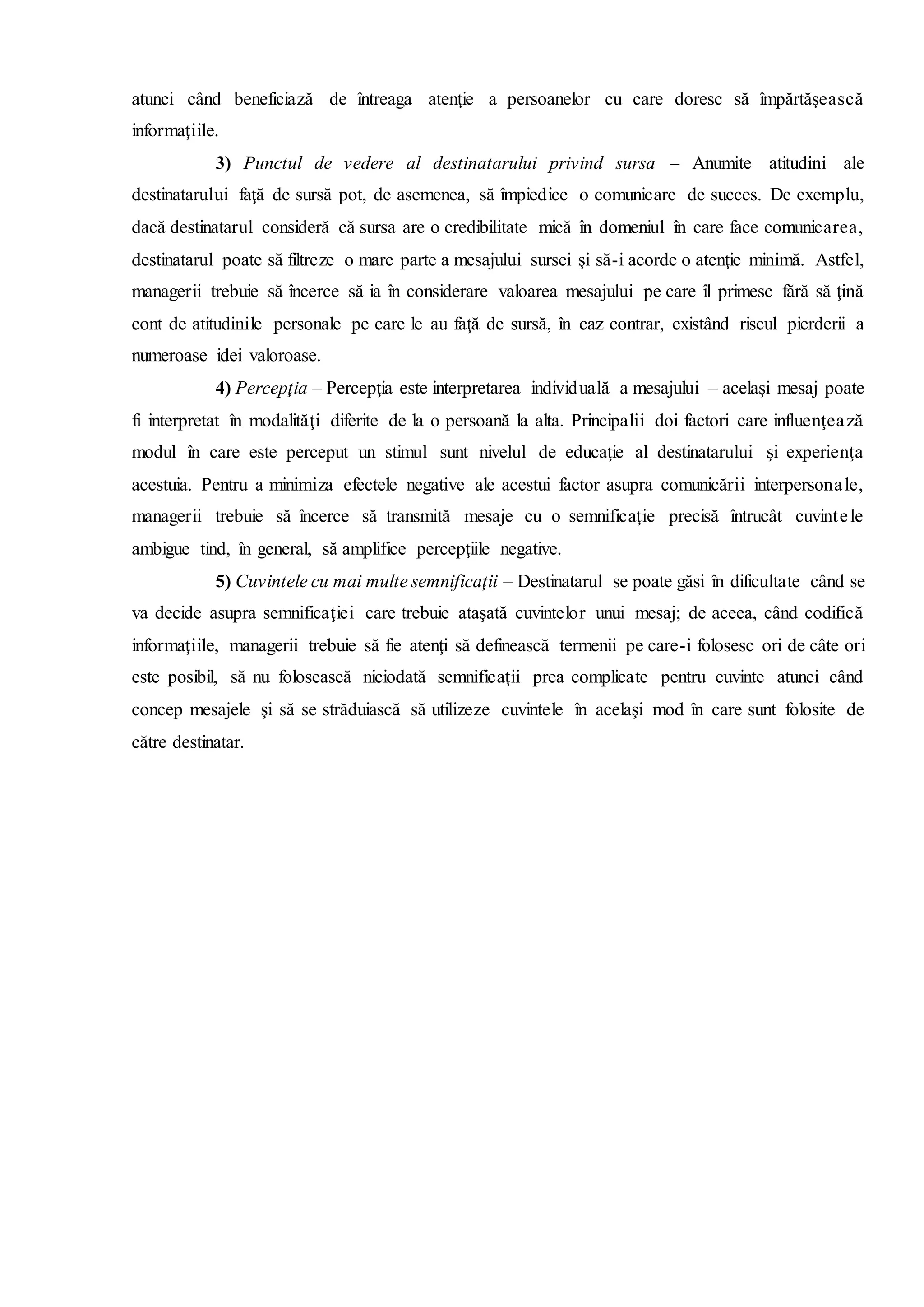 Procesul de comunicare curs | DOCX