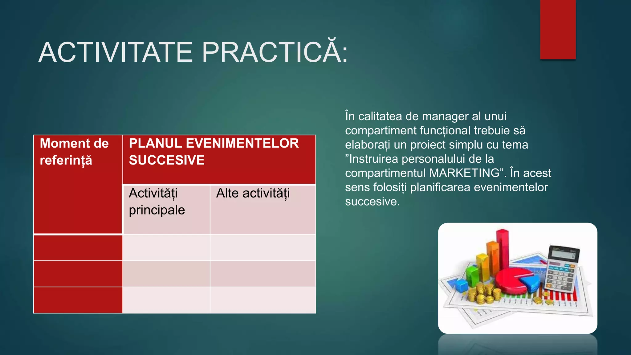 Procesul de planificare a activitatii | PPTX