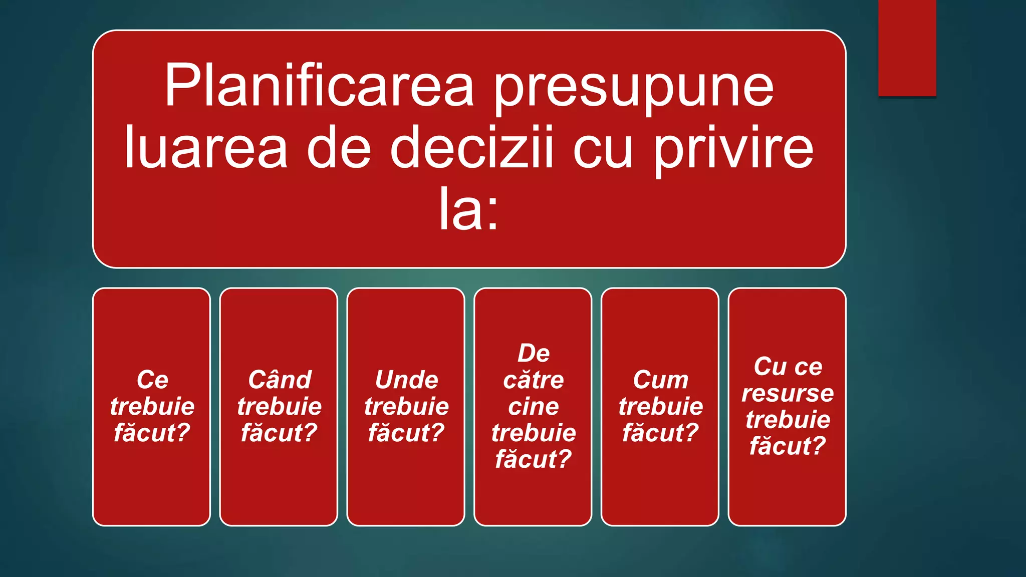 Procesul de planificare a activitatii | PPTX