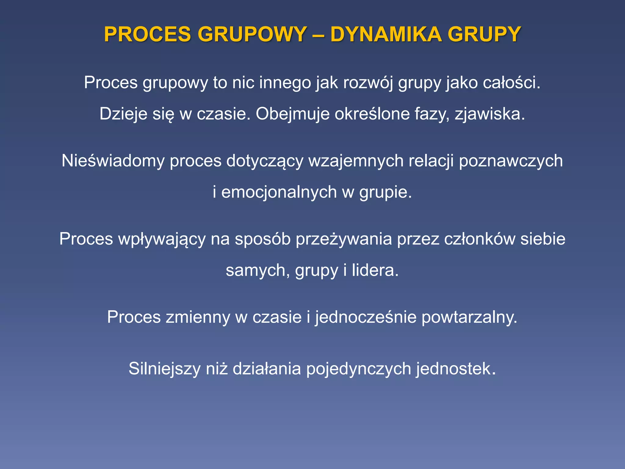 Procesy grupowe | PPTX