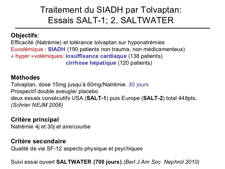 Siadh Traitement Medicamenteux – Siadh Iatrogène – XBVYA