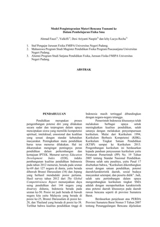 Prociding 1 tsunami | DOCX