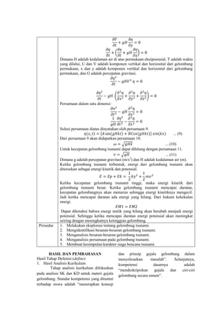 Prociding 1 tsunami | DOCX