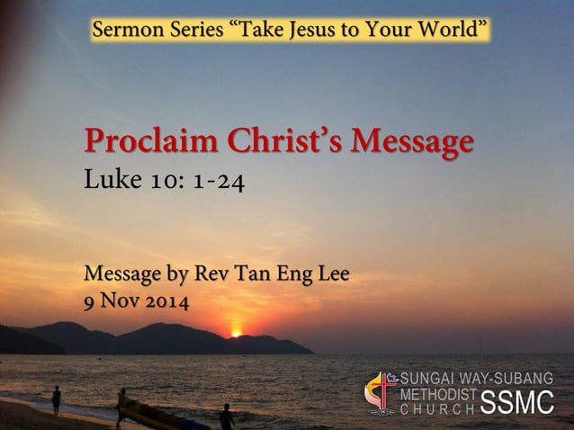 Proclaiming christ's message | PPT