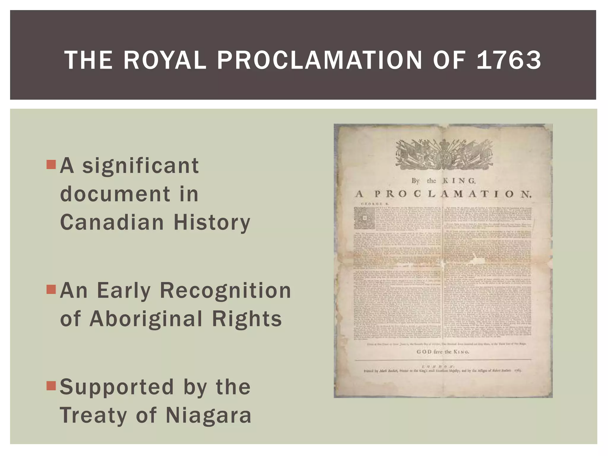 Proclamation and treaty | PPTX