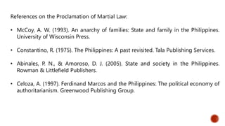 Proclamation of Martial Law under Former President Marcos.pptx