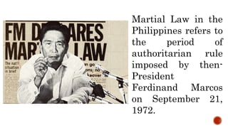 Proclamation of Martial Law under Former President Marcos.pptx