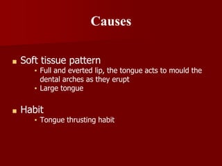 Proclined Upper Incisors | PPTX | Dental Health | Diseases and Conditions