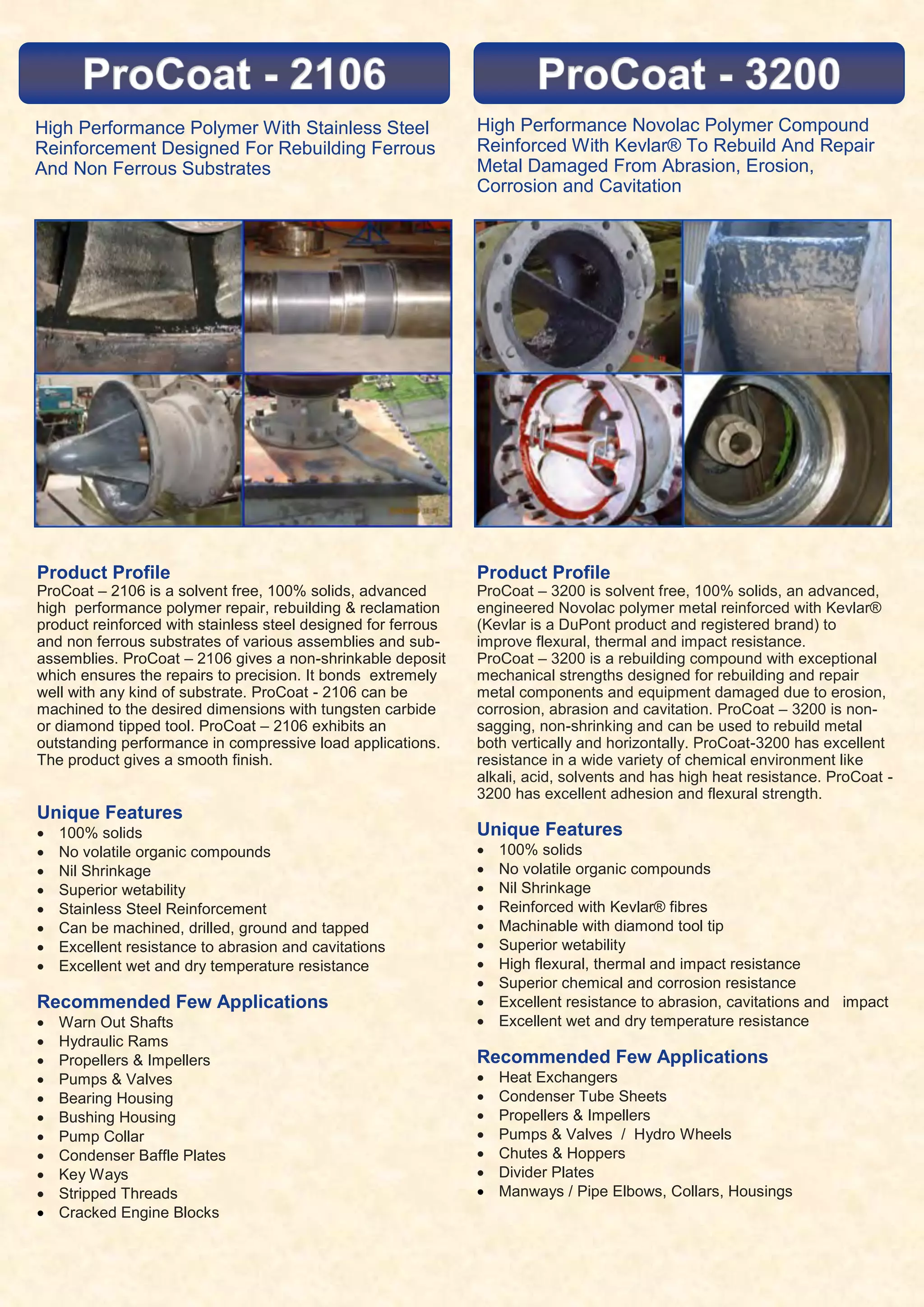 ProCoat Product Summary | PDF