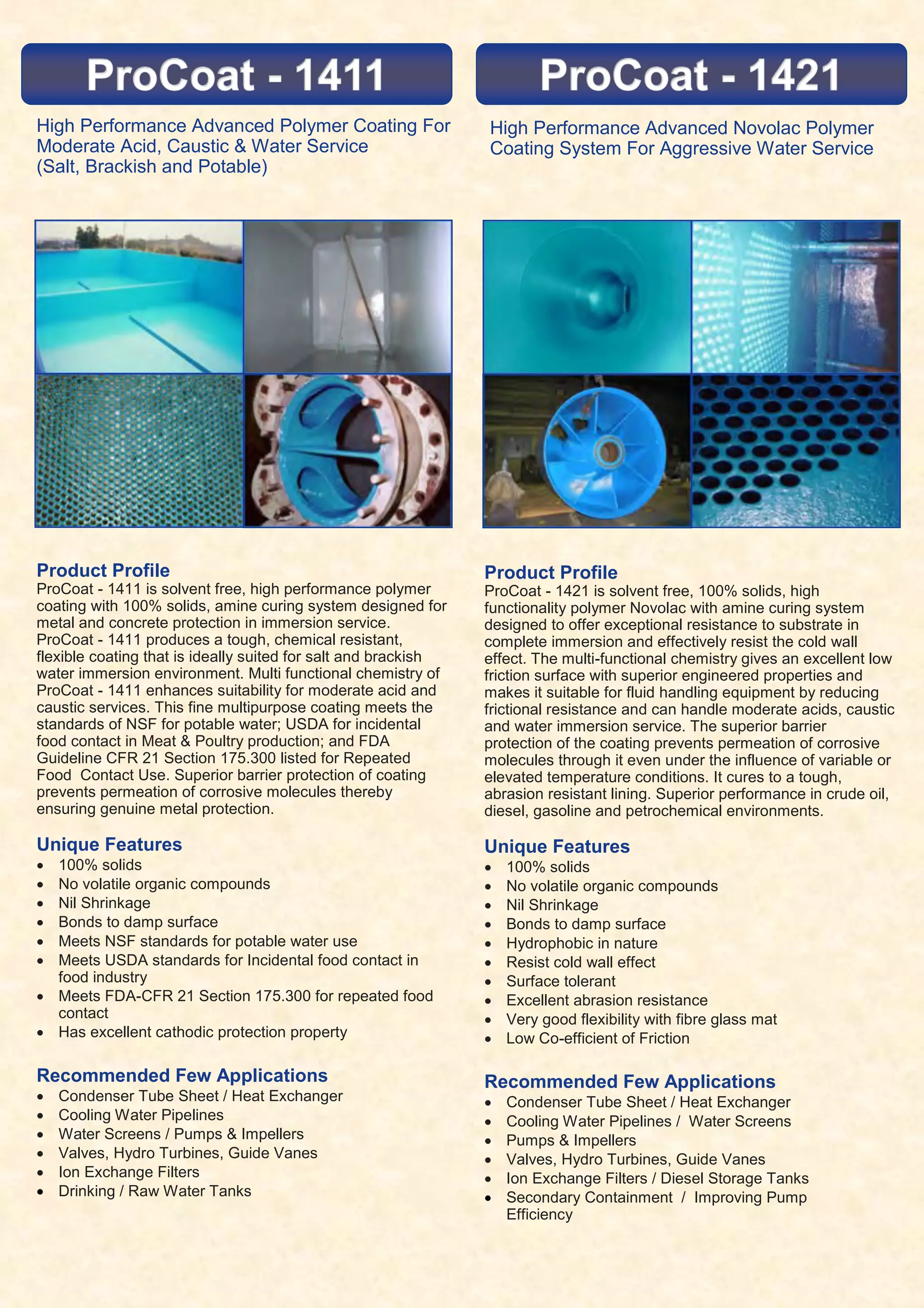 ProCoat Product Summary | PDF