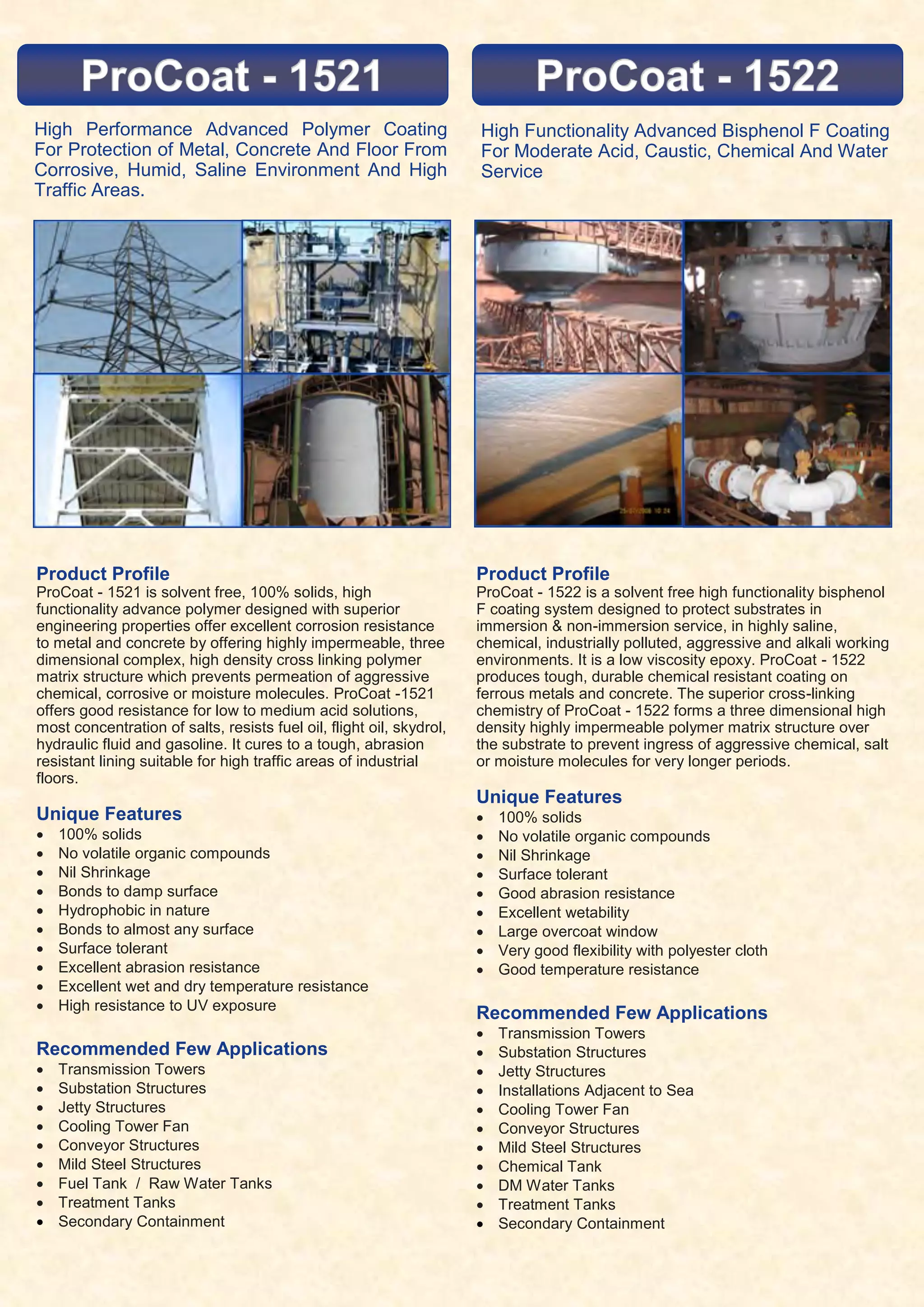 ProCoat Product Summary | PDF