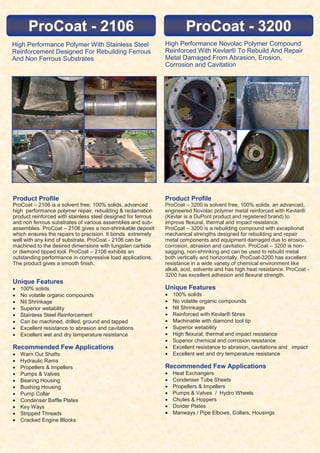 ProCoat Product Summary | PDF