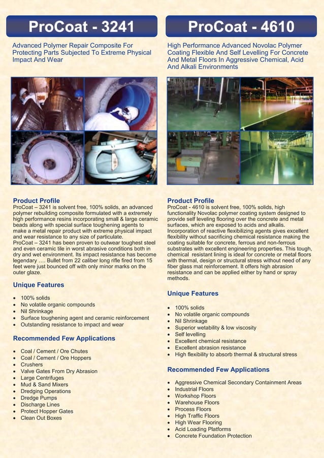 ProCoat Product Summary | PDF