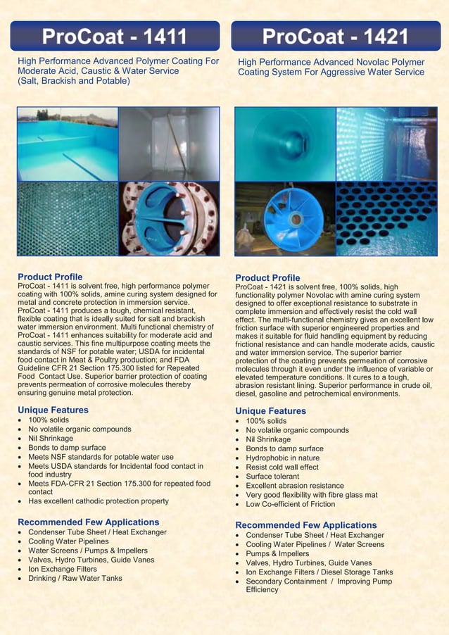 ProCoat Product Summary | PDF