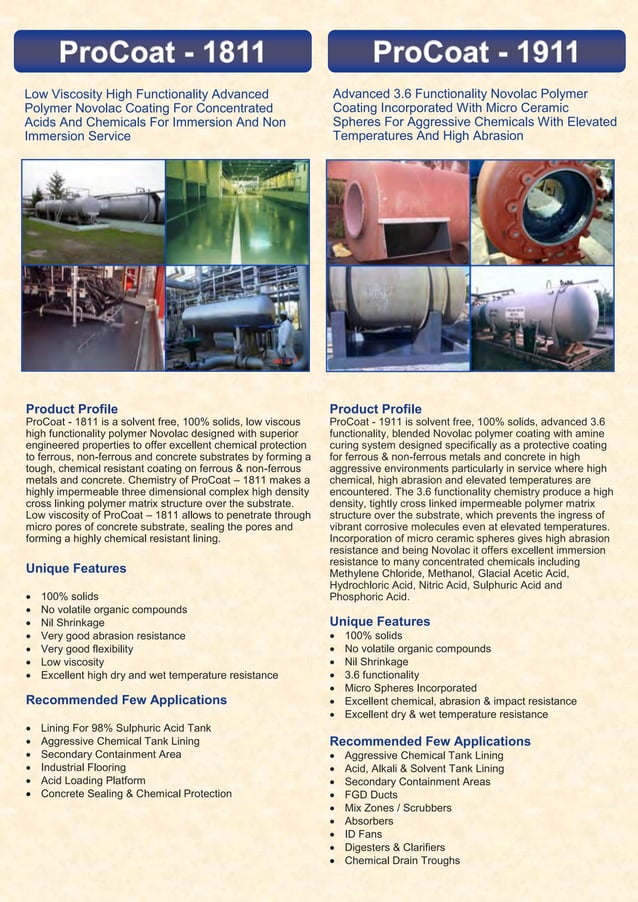 ProCoat Product Summary | PDF